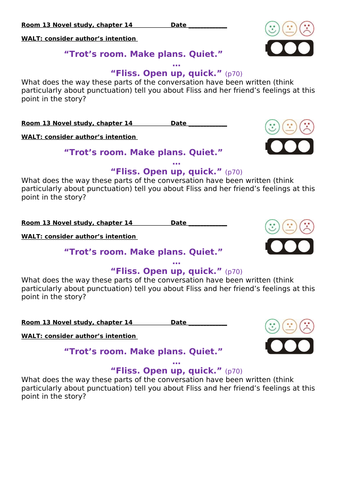 Room 13, Robert Swindells - Full Novel Study or Whole Class Reading ...