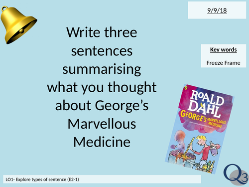 Georges' Marvellous Medicine Scheme for Learning and powerpoints ...