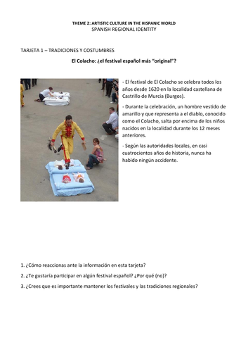 Spanish A Level: Paper 3 (Speaking). Discussion cards. Perfect for home ...