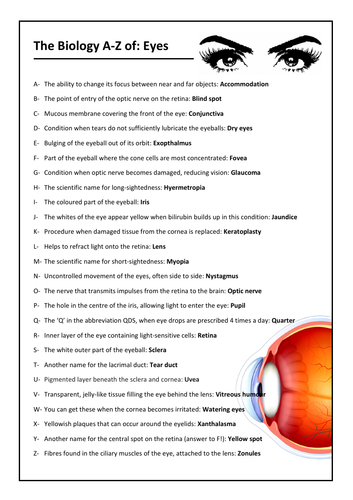 The A-Z of Biology - Quizzes 11-15 to use in the classroom | Teaching ...