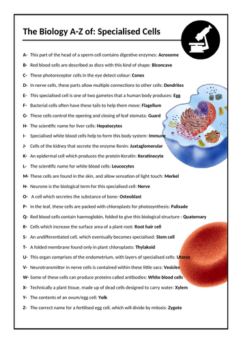 The A-Z of Biology - Quizzes 16-20 to use in the classroom | Teaching ...
