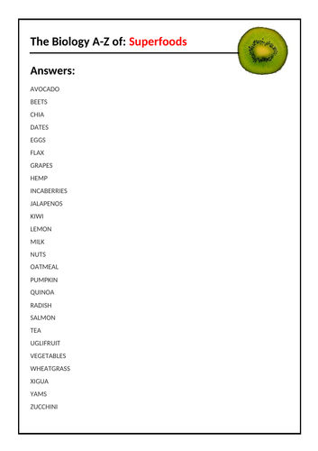 The A-Z of Biology - Quizzes 16-20 to use in the classroom | Teaching ...