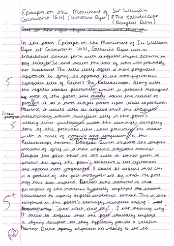 Unseen Prose and Poetry Essay Pack | Teaching Resources