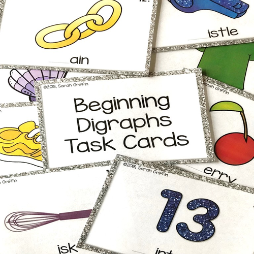 Consonant Digraph Phonics Task Cards | Teaching Resources