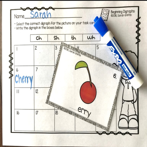 Consonant Digraph Phonics Task Cards | Teaching Resources