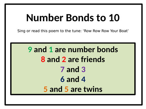 Number Bonds to 10 - Activity Booklet & Poem | Teaching Resources