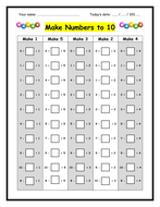 Number Bonds to 10 - Activity Booklet & Poem | Teaching Resources