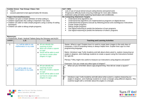 KS2 Logo Programming ICT Scheme of Work | Teaching Resources