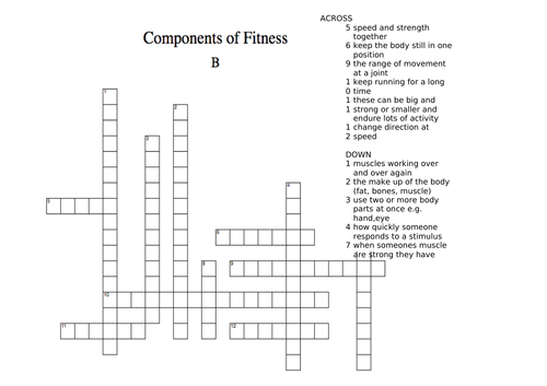 Components of Fitness BTEC Sport L2 | Teaching Resources
