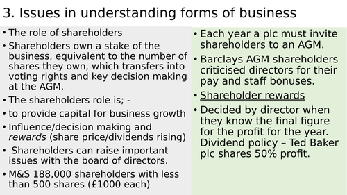 Issues in understanding forms in Business | Teaching Resources