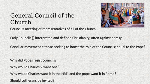 The Development of the Reformation | Teaching Resources