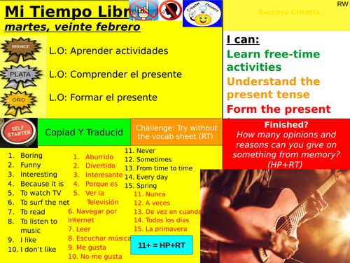 Year 7 Spanish - Whole Lesson - Viva 1- Module 2 - Week 2 - Lesson 1 ...