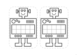 Robot TEN FRAMES for ActivInspire - Number Matching & Recognition ...
