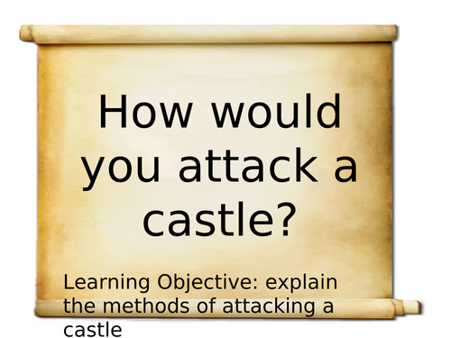 Attacking and defending a Castle | Teaching Resources