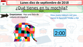¿Qué hay en tu mochila? Year 7 | Teaching Resources