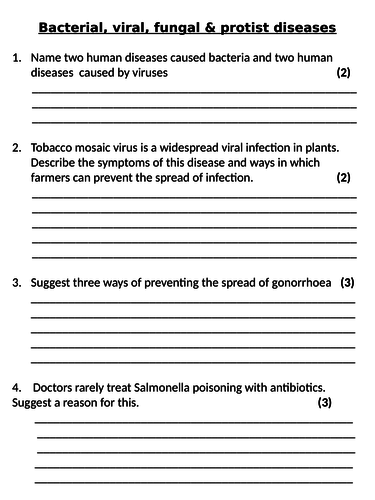 NEW AQA GCSE Biology - 'Infection & Response' lessons | Teaching Resources