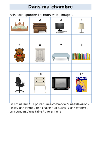 Dans ma chambre | Teaching Resources