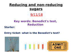 Reducing and non-reducing sugars | Teaching Resources