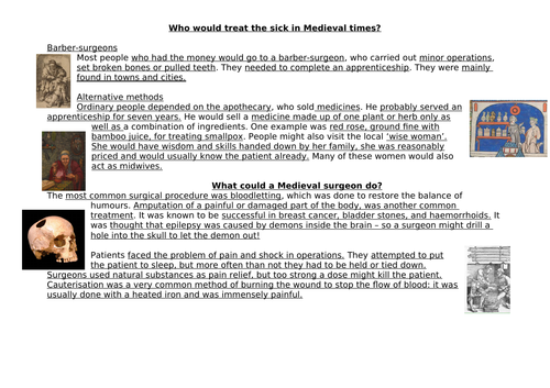 Medieval Surgery | Teaching Resources