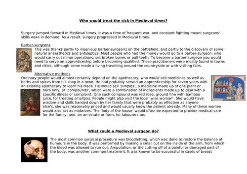 Medieval Surgery | Teaching Resources