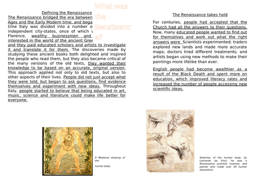 Heroes of the Renaissance | Teaching Resources