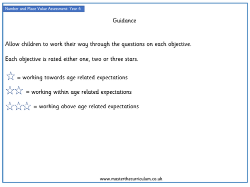 Year 4 Place Value Assessment | Teaching Resources