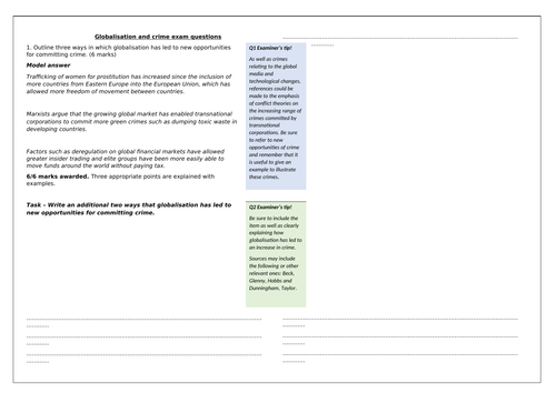A-level Sociology crime and deviance bundle | Teaching Resources
