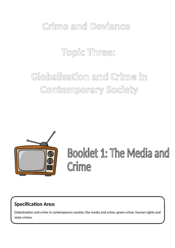 A-level Sociology crime and deviance bundle | Teaching Resources