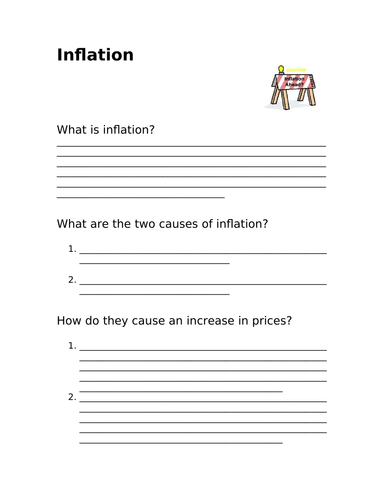 Inflation lesson | Teaching Resources