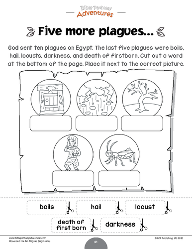 Moses and the Ten Plagues Activity Book for Beginners | Teaching Resources
