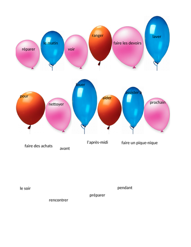Weekend Activities in French TPR Vocabulary Activities | Teaching Resources