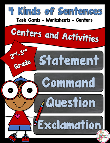 4 Kinds of Sentences Activity Pack | Teaching Resources