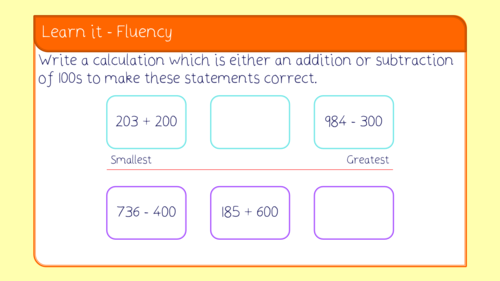 Add And Subtract 100s Lesson Pack Year 3 Addition And Subtraction