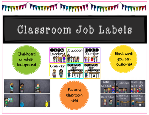Classroom Job Labels | Teaching Resources