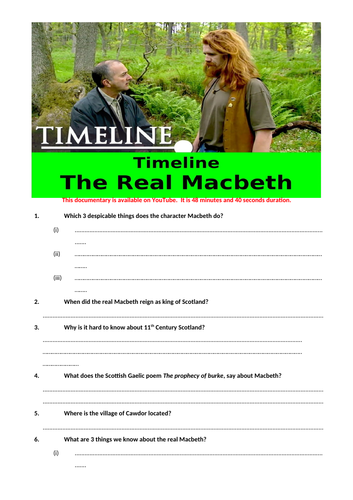 Macbeth The Graphic Novel | Teaching Resources