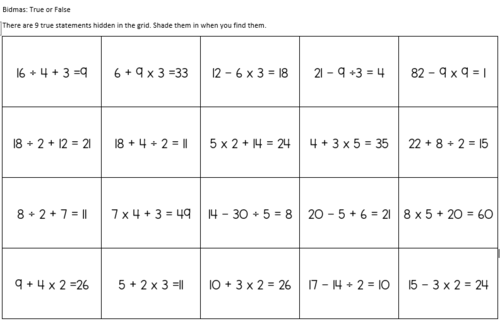 GCSE Maths Bidmas-Differentiated Worksheets | Teaching Resources