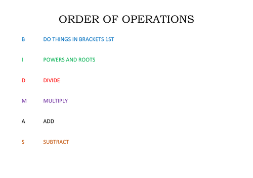 GCSE Maths Bidmas-Differentiated Worksheets | Teaching Resources