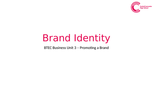 Branding (Brand Identity / Personality) lesson | Teaching Resources