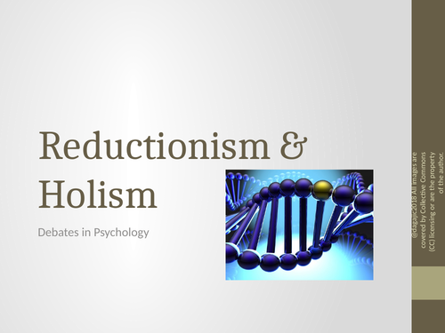 AQA A Level Paper – Issues and Debates – Reductionism/Holism Debate ...