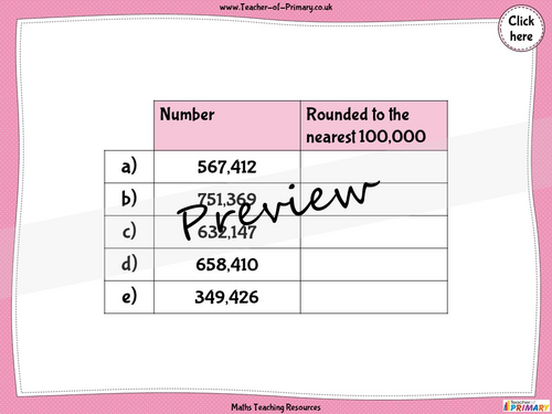 Rounding Whole Numbers - KS2 | Teaching Resources