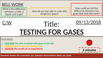 KS3 Lab Skills - Squeaky Pop Test | Teaching Resources