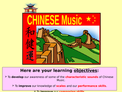 CHINESE MUSIC PROJECT Year 7 or Year 8 | Teaching Resources
