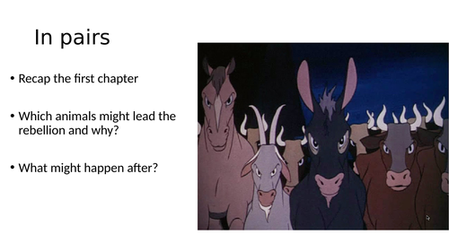 Animal Farm Chapters 1-3 (including an extra lesson) | Teaching Resources