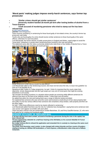 What is the relationship between Youth and Crime?and Media and Crime ...