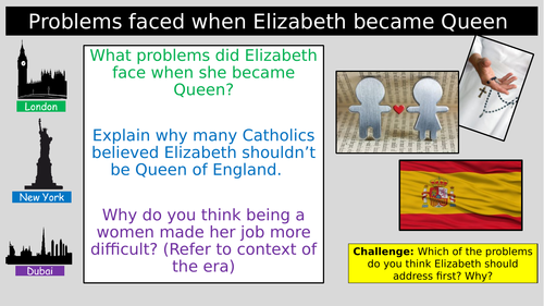 Elizabeth I Problems | Teaching Resources