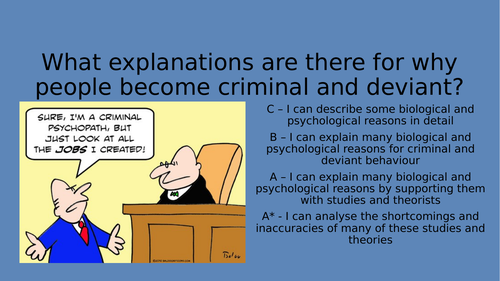 What are the biological and psychological explanations for Crime ...