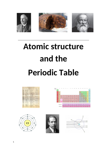 The periodic table and the development of the atomic model | Teaching ...