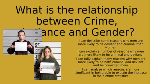 What is the relationship between Gender and Crime? | Teaching Resources