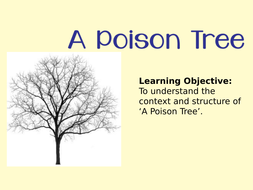 A POISON TREE by William Blake (EDEXCEL) | Teaching Resources