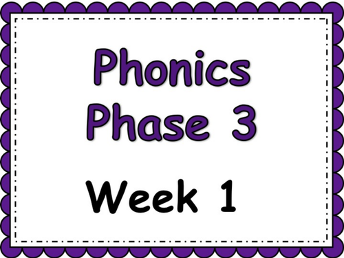 Phonics Powerpoint, Phase 3, Week 1 (j,v,w,x) | Teaching Resources